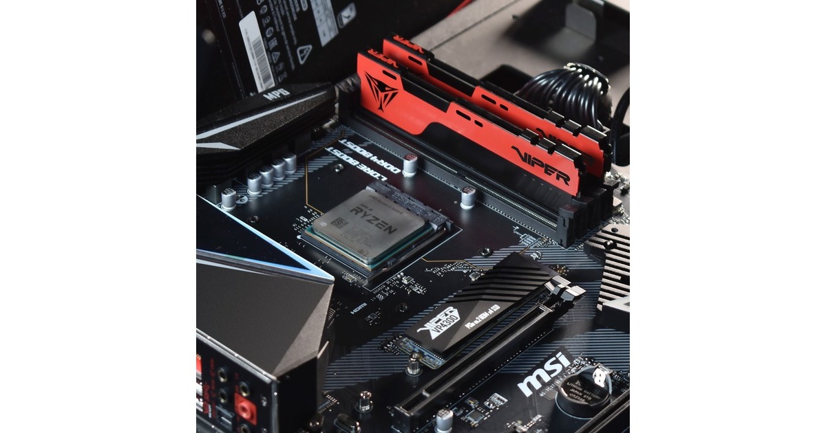 Patriot DIMM 32 GB DDR4-3200 (2x 16 GB) Dual-Kit, Arbeitsspeicher rot ...