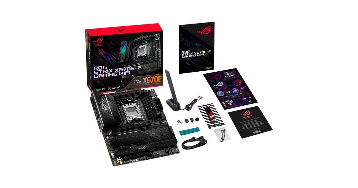 ASUS ROG STRIX X670E-F GAMING WIFI, Mainboard schwarz