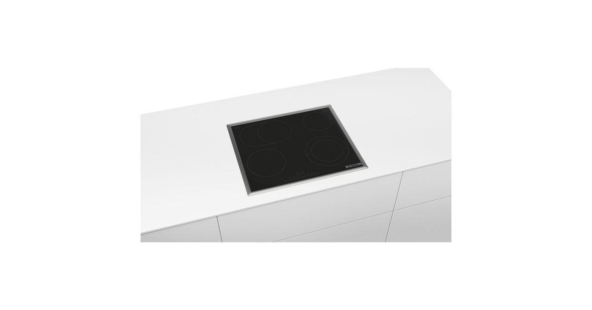 Bosch Home PKN645FP2E Serie 6, Autarkes Kochfeld schwarz/edelstahl