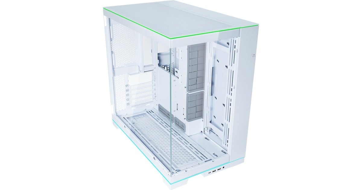 Lian Li O11 Dynamic EVO RGB, Tower-Gehäuse weiß, Tempered Glass x 2