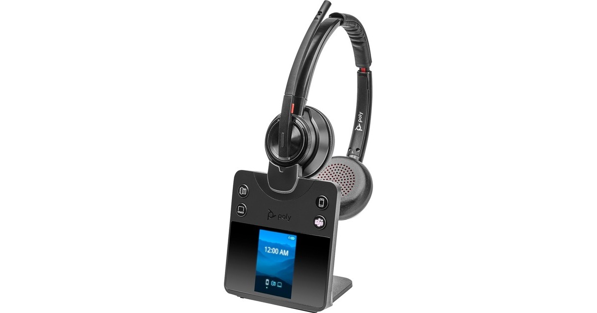 Poly Savi 8420 Office DECT, Headset schwarz, Stereo, USB-A, USB-C ...