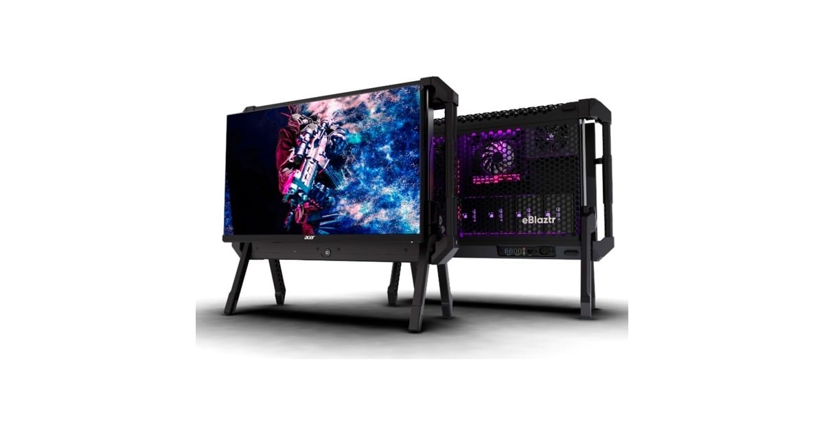 eBlaztr eBlaztr PC-Case, Desktop-Gehäuse schwarz (matt)