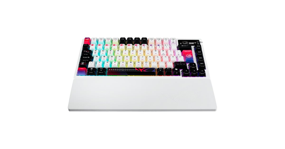 ASUS ROG Azoth X, Gaming-Tastatur weiß, DE-Layout, ROG NX V2
