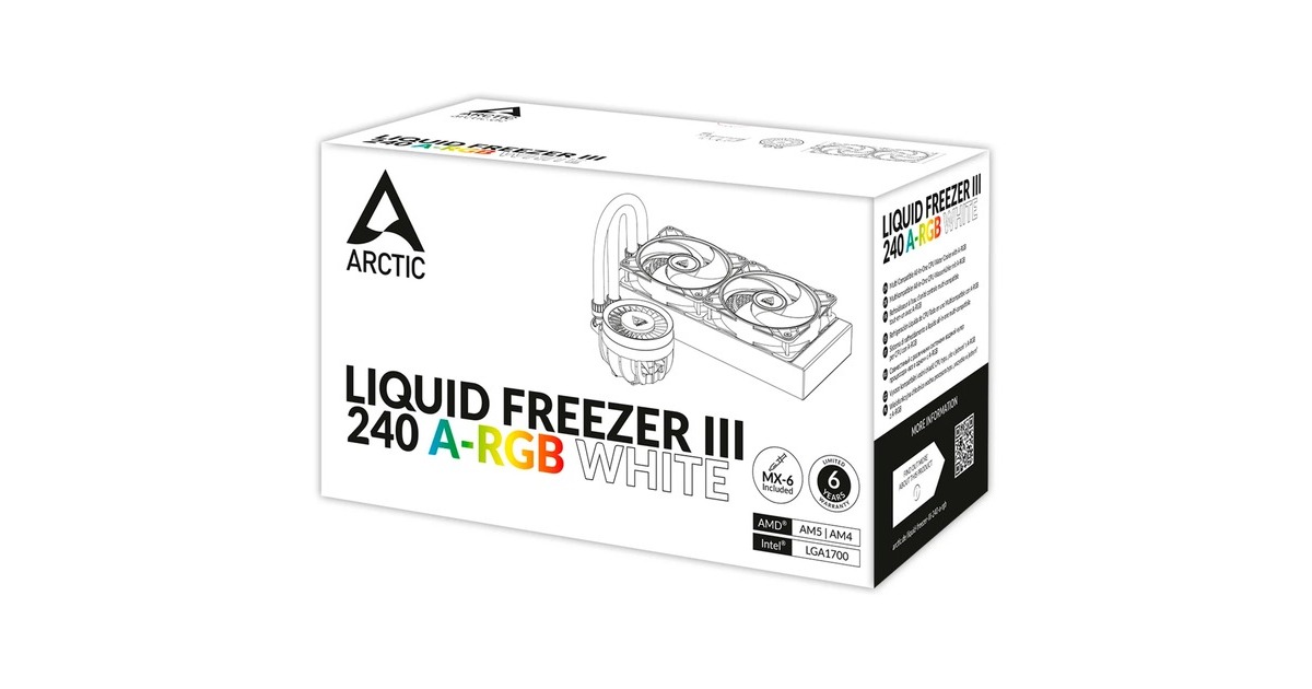 ARCTIC Liquid Freezer III 240 A-RGB, Wasserkühlung weiß