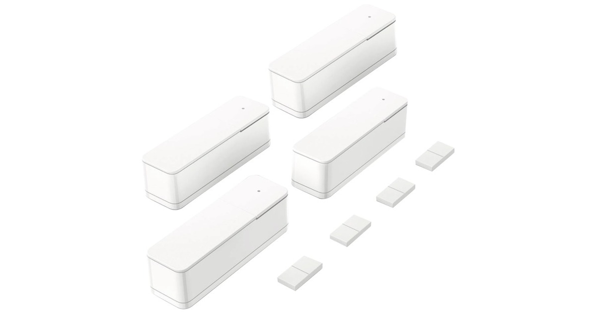 Bosch Smart Home Smart Home Tür-/Fensterkontakt II, Melder weiß, 4er Pack