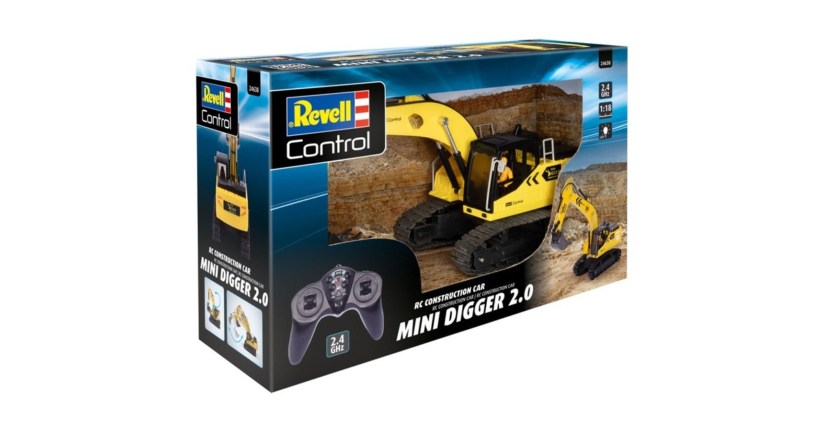 Revell RC Construction Vehicle Mini Digger 2.0 Maßstab: 1:18