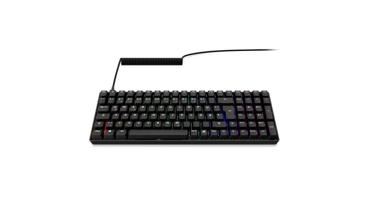 Sharkoon SKILLER SGK50 S2 PBT, Gaming-Tastatur schwarz, DE-Layout ...
