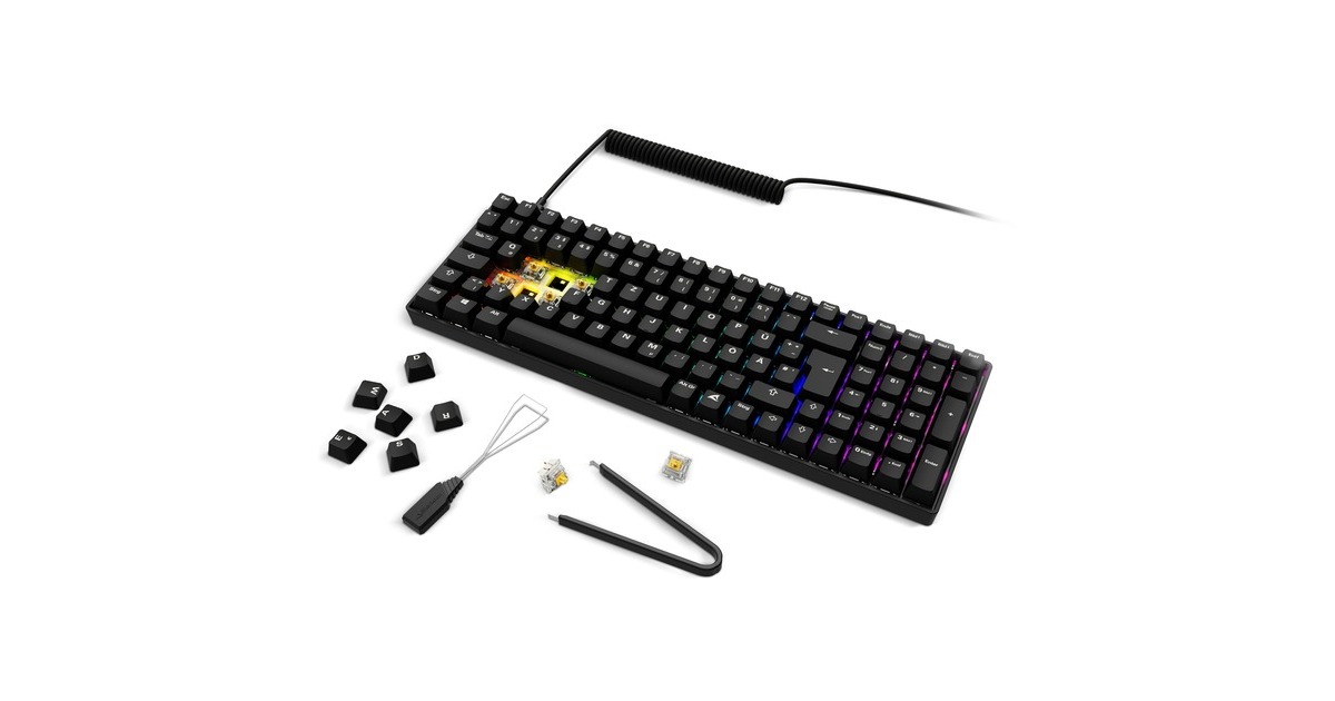 Sharkoon SKILLER SGK50 S2 PBT, Gaming-Tastatur schwarz, DE-Layout ...