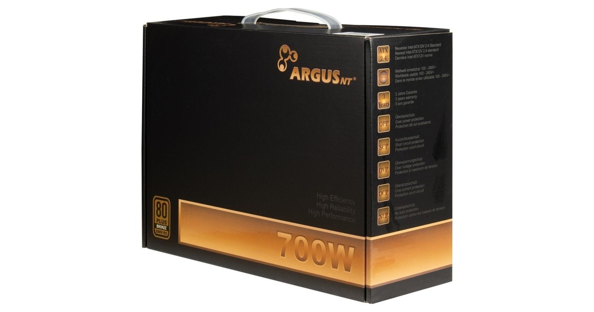 Inter-Tech Argus BPS-700 700W, PC-Netzteil schwarz, 4x PCIe, 700 Watt ...