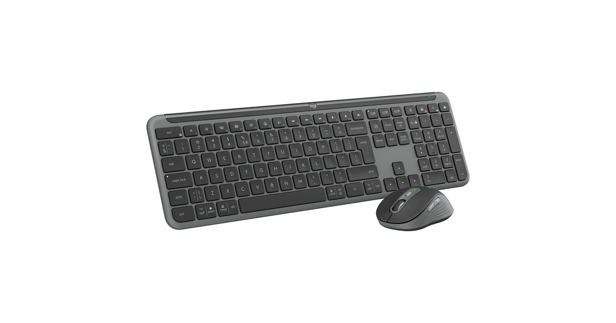 Logitech Signature Slim Combo MK950 for Business, Desktop-Set graphit ...