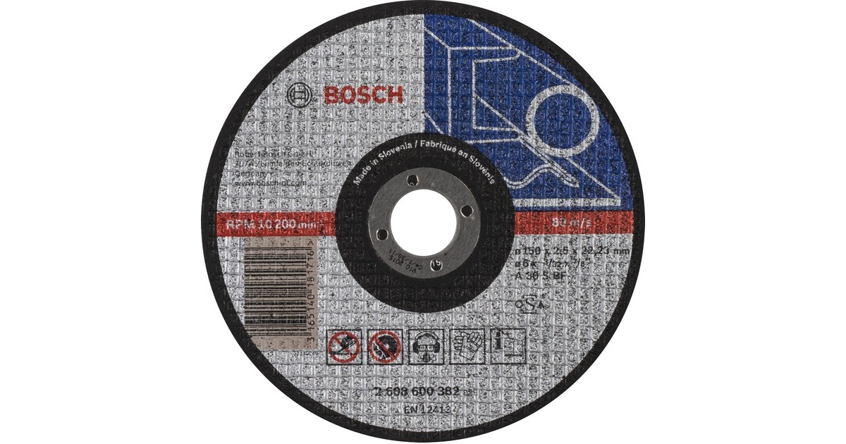 Bosch Professional Trennscheibe Expert for Metal, Ø 150mm Bohrung 22 ...