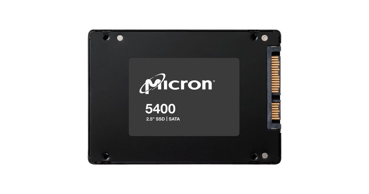 Micron 5400 PRO 7680 GB, SSD schwarz, SATA 6 Gb/s, 2,5"