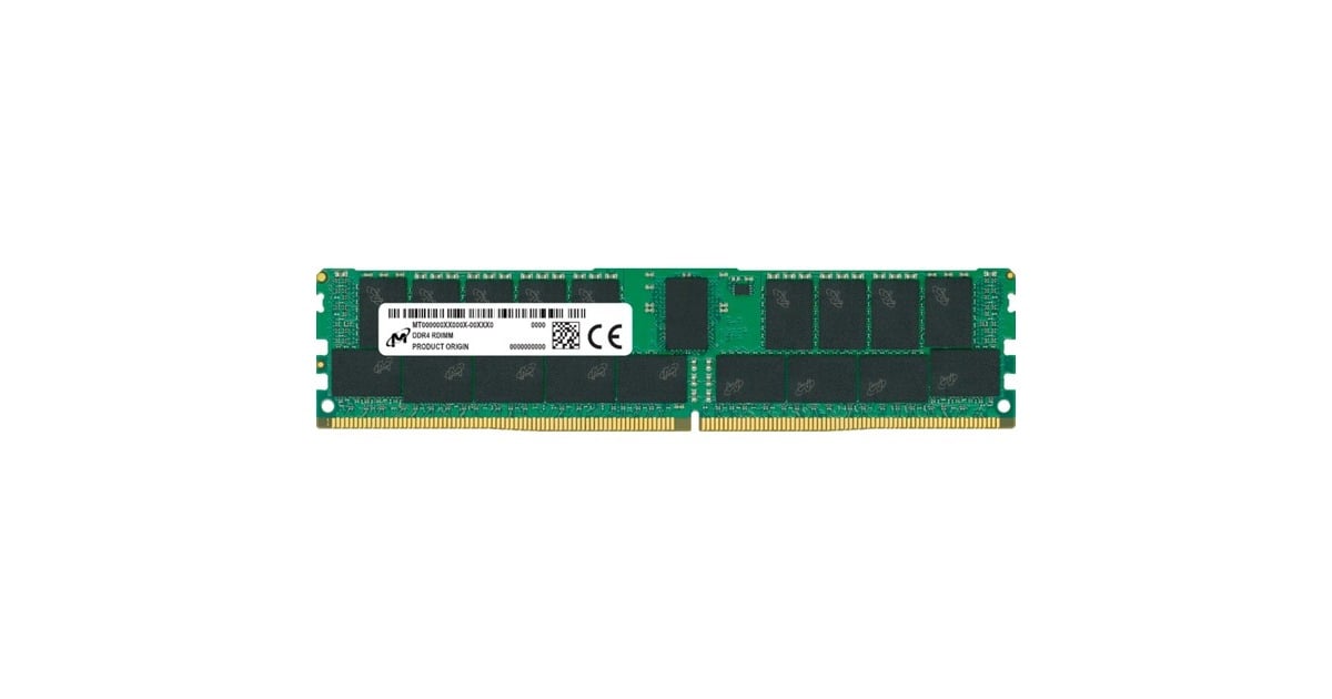 Micron DIMM 32 GB DDR4-3200 , Arbeitsspeicher schwarz, MTA36ASF4G72PZ-3G2R