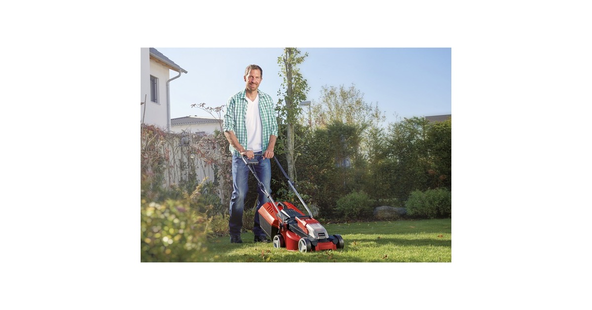 EINHELL Power X-Change Akku-Rasenmäher-Set GE-CM 18/30 + Rasentrimmer ...