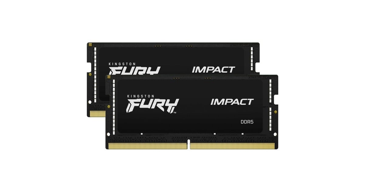 Kingston FURY SO-DIMM 32 GB DDR5-5600 (2x 16 GB) Dual-Kit, Arbeitsspeicher schwarz, KF556S40IBK2 ...
