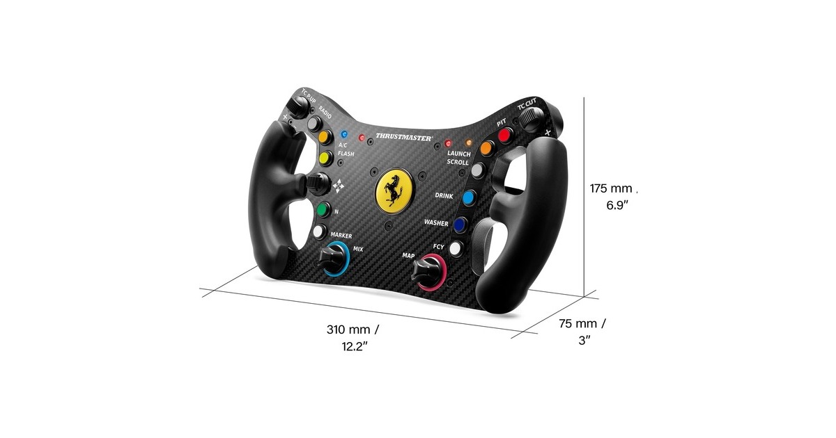 Thrustmaster Ferrari 488 GT3 Wheel Add-On, Austausch-Lenkrad schwarz
