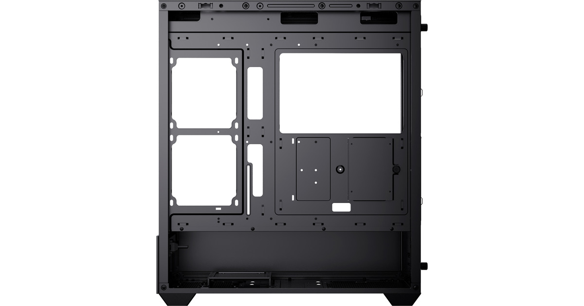 Aerocool P500D-G-BK-v1, Tower-Gehäuse schwarz, Tempered Glass x 2