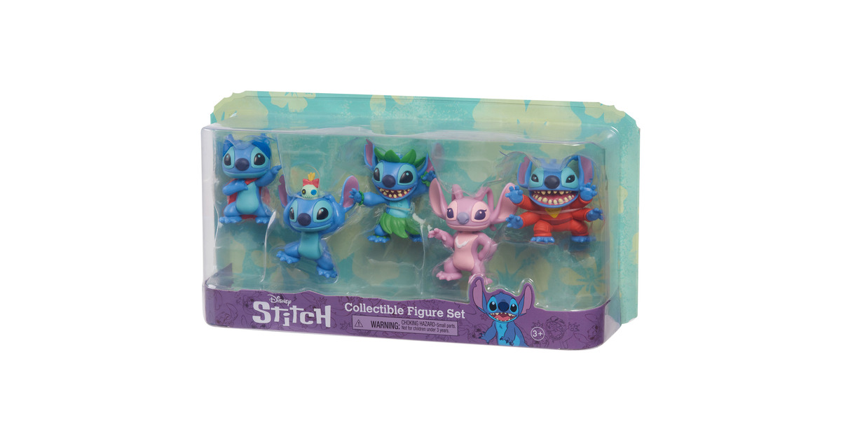 Just Play Disney Stitch Sammelfigurenbox mit 5 Figuren, Spielfigur