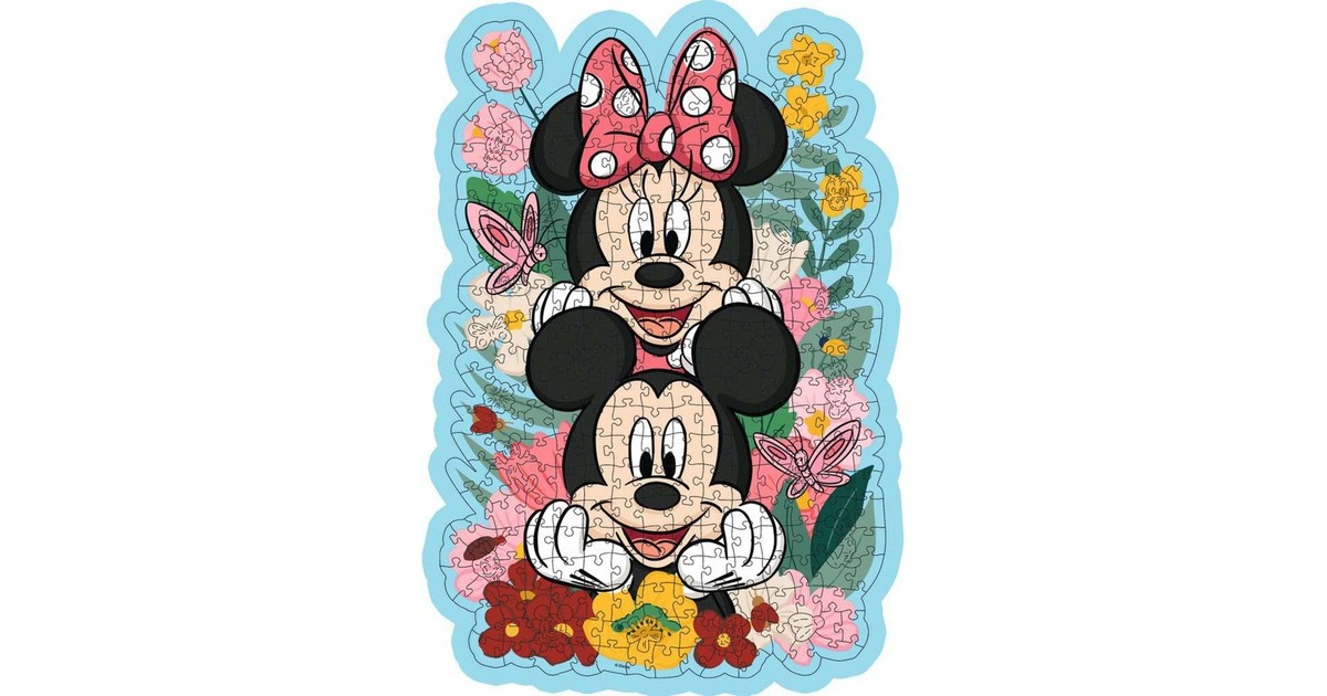 Ravensburger Wooden Puzzle Disney Mickey & Minnie 300 Teile