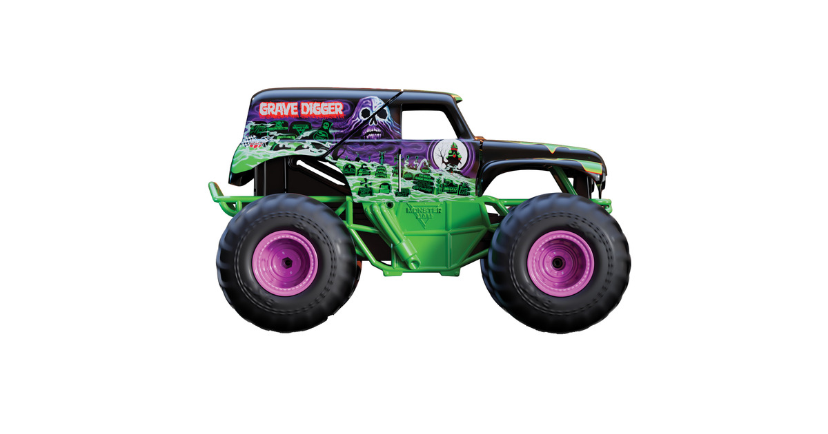 Spin Master Monster Jam - Smash 'n Bash Grave Digger,, RC Maßstab 1:15