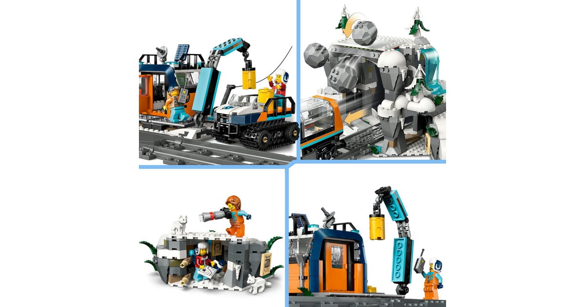 LEGO 60470 City Arktis-Polarexpress, Konstruktionsspielzeug