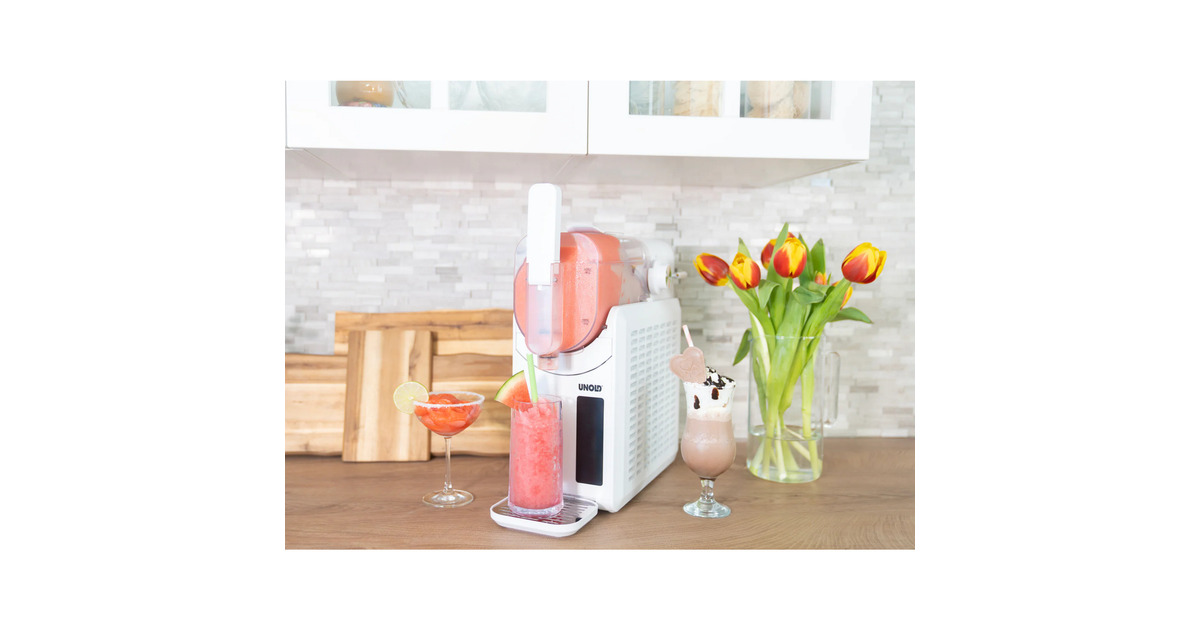 Unold Slush-Eismaschine SUSI weiß, für 1.500ml Slush, 220 Watt Kompressor