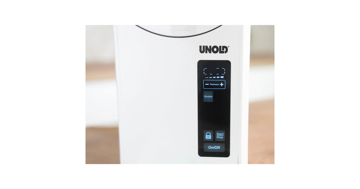 Unold Slush-Eismaschine SUSI weiß, für 1.500ml Slush, 220 Watt Kompressor