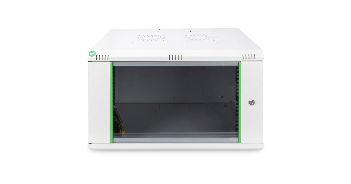 Digitus Wandgehäuse DN-19 07-U-EC, IT-Schrank hellgrau, 7 Höheneinheiten