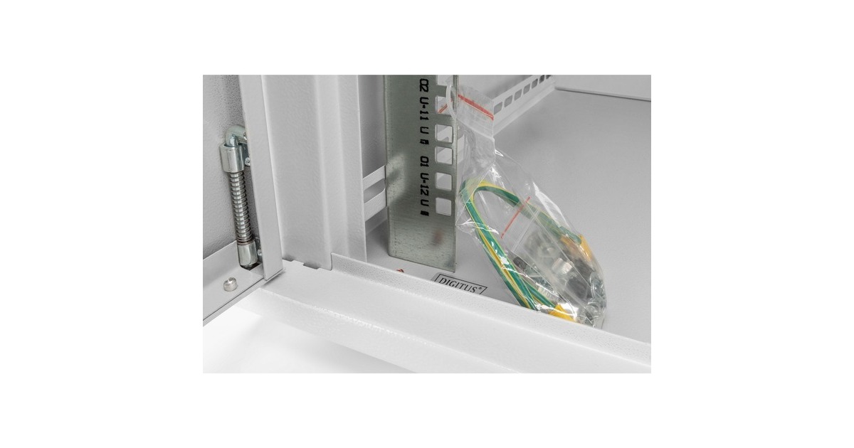Digitus Wandgehäuse DN-19 07-U-EC, IT-Schrank hellgrau, 7 Höheneinheiten