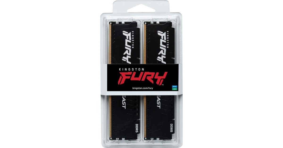 Kingston FURY DIMM 32 GB DDR5-5600 (2x 16 GB) Dual-Kit, Arbeitsspeicher schwarz, KF556C36BBEK2 ...