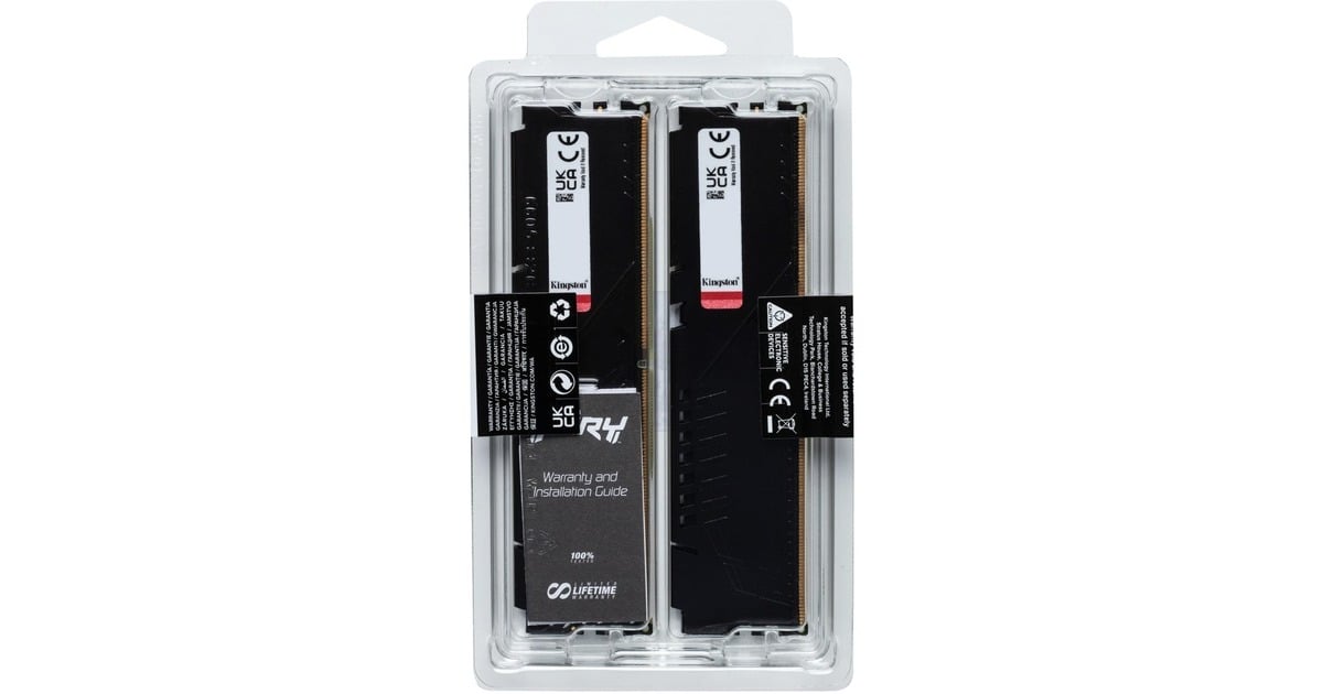 Kingston FURY DIMM 32 GB DDR5-5600 (2x 16 GB) Dual-Kit, Arbeitsspeicher schwarz, KF556C36BBEK2 ...