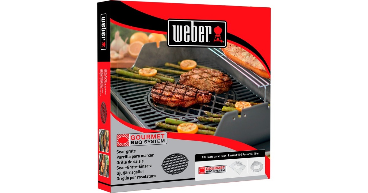 Weber Gourmet BBQ System Sear Grate 8834, Grillrost schwarz, zum ...