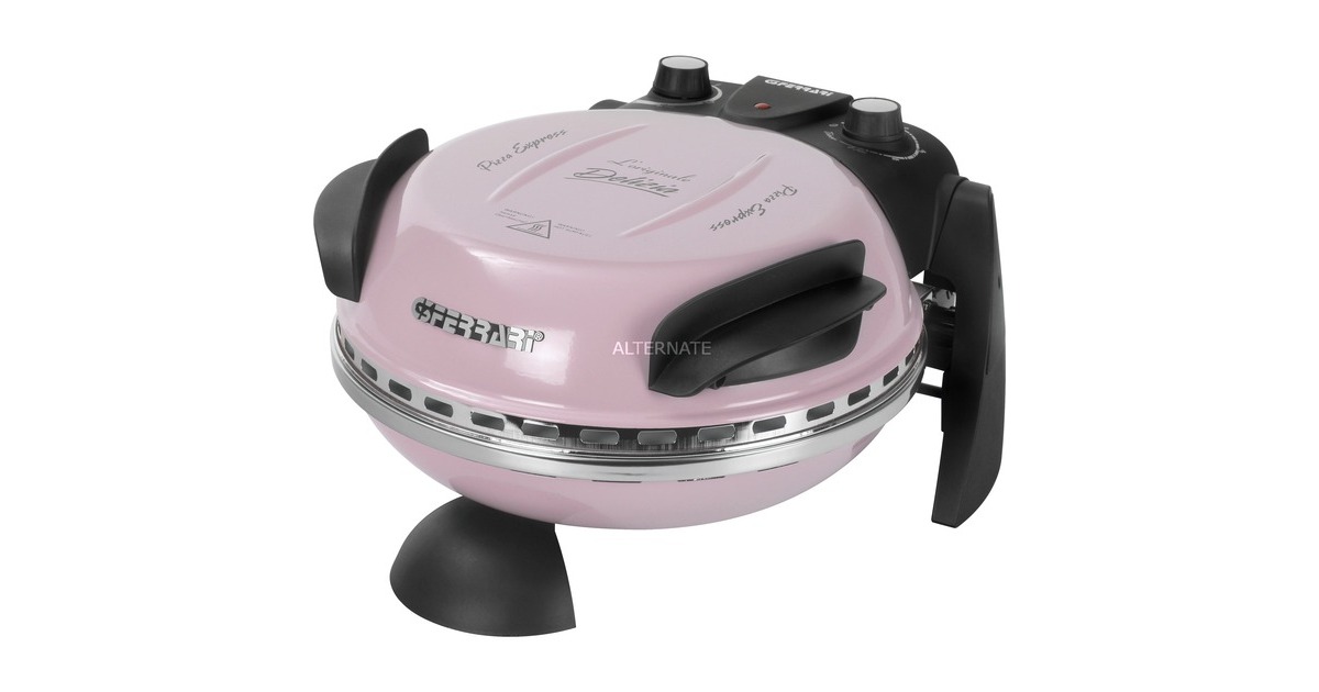 G3 Ferrari Delizia Pizzaofen G1000616 hellrosa, 1.200 Watt, für Pizza Ø ...