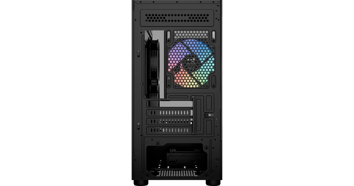 Aerocool Viewport Mini V2 ARGB, Tower-Gehäuse schwarz, Tempered Glass x 2