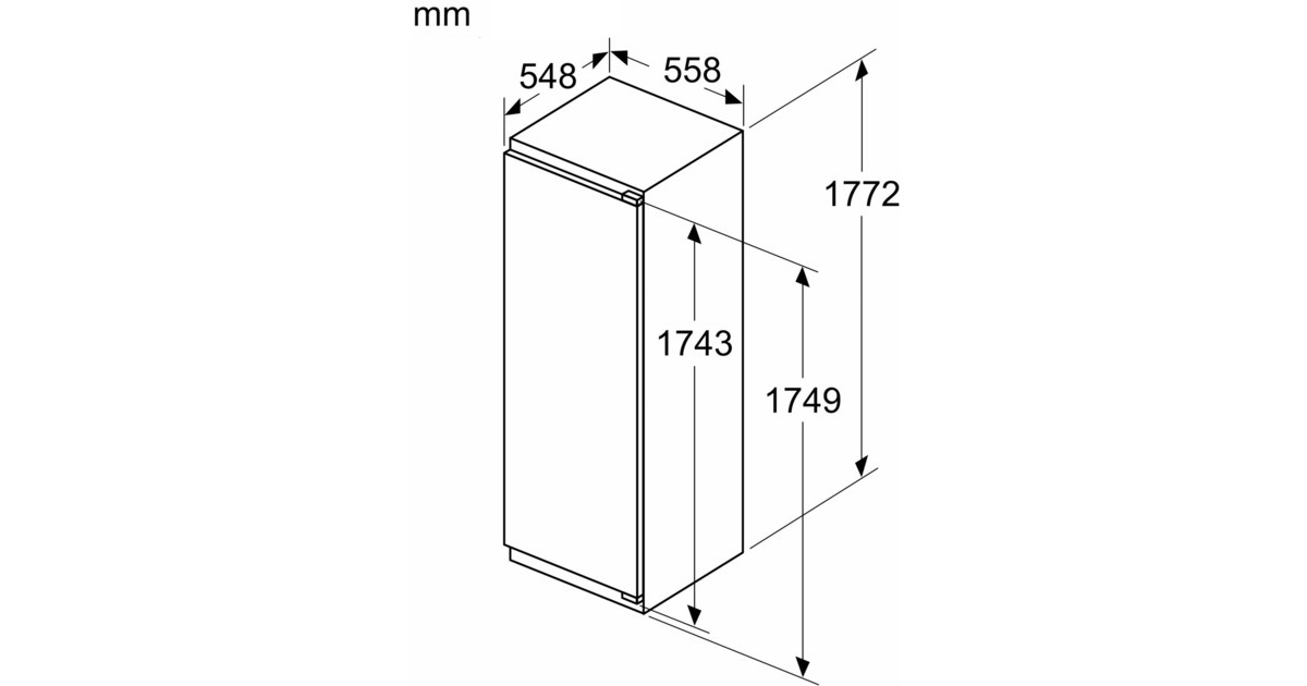 Bosch Home KIR81VFE0 Serie 4, Vollraumkühlschrank