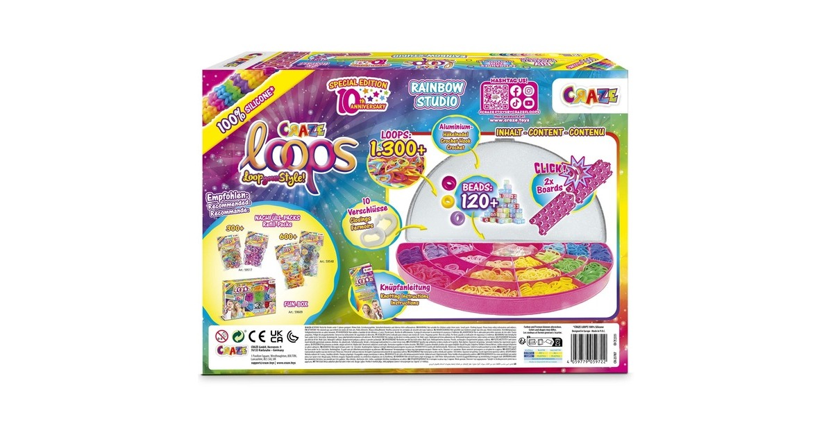 CRAZE LOOPS Rainbow Studio, Basteln