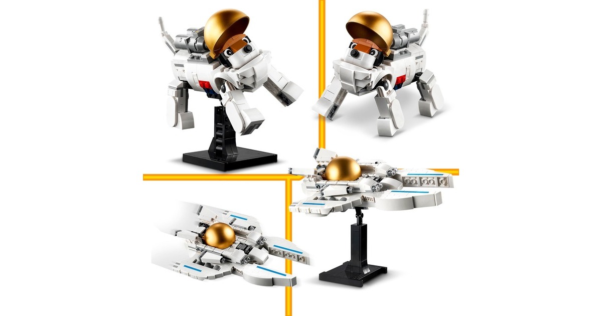 LEGO 31152 Creator 3-in-1 Astronaut im Weltraum, Konstruktionsspielzeug