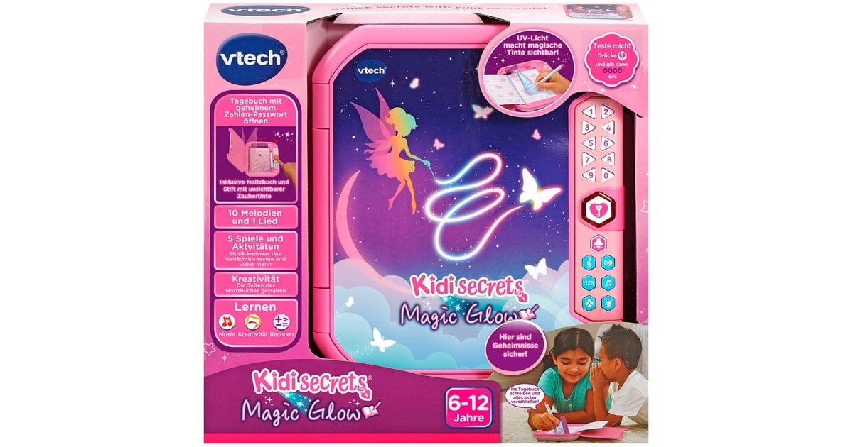 VTech Kidisecrets Magic Glow, Tagebuch pink