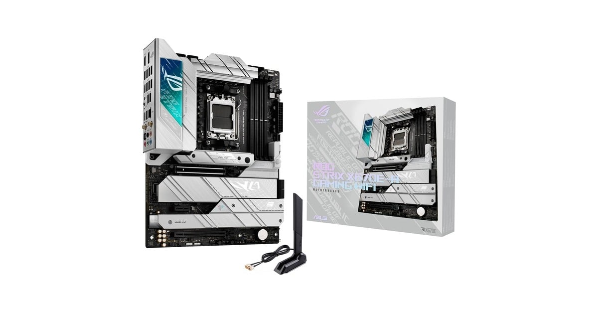 ASUS ROG STRIX X670E-A GAMING WIFI, Mainboard silber