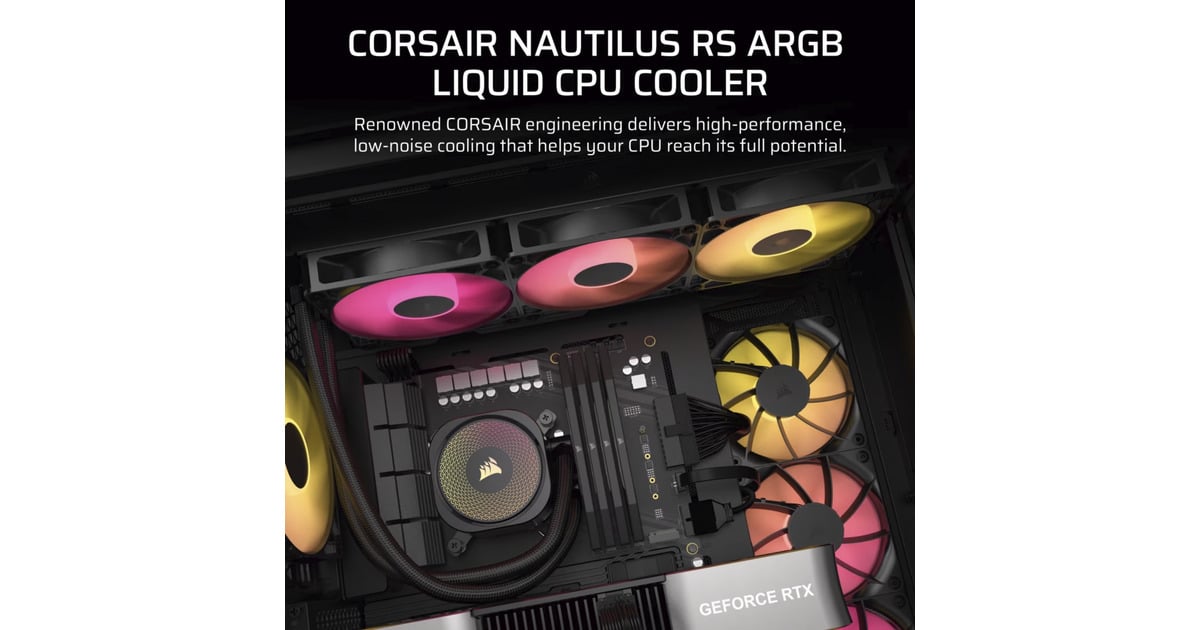 Corsair NAUTILUS 360 RS ARGB Generalüberholt, Wasserkühlung schwarz