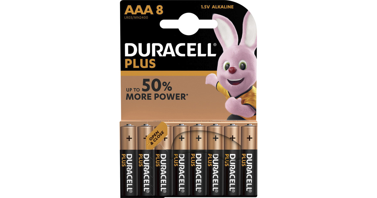 Duracell Plus Alkaline Batterie, Micro AAA LR03 1,5V, Extra Life 4 ...