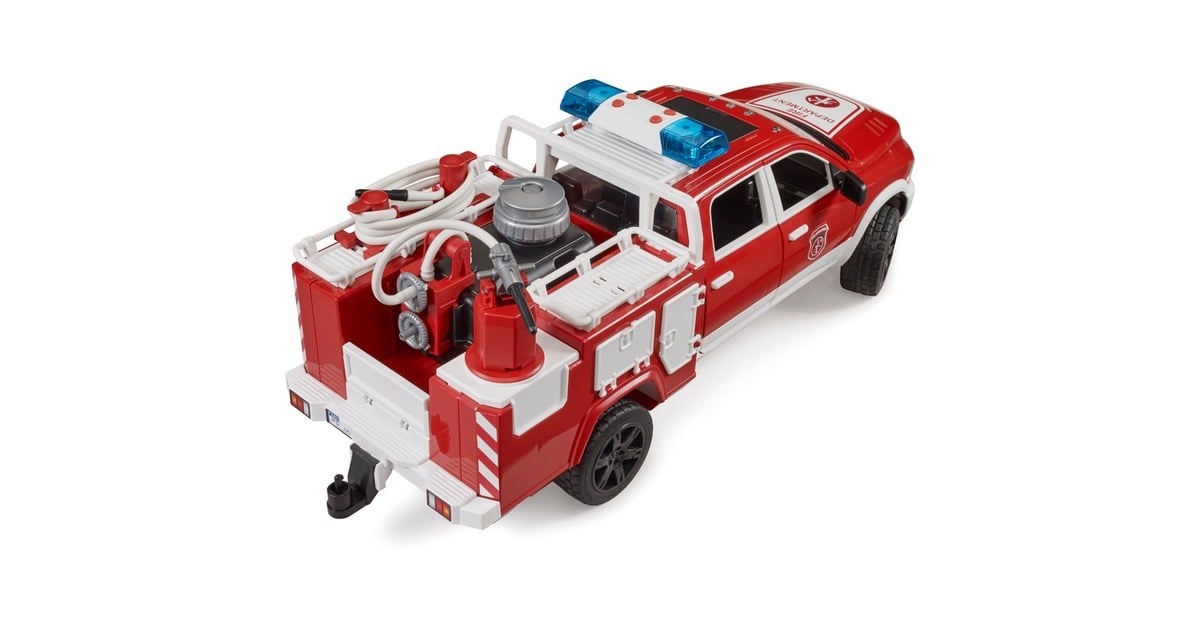 bruder RAM 2500 Feuerwehreinsatzwagen mit Licht und Sound, Modellfahrzeug