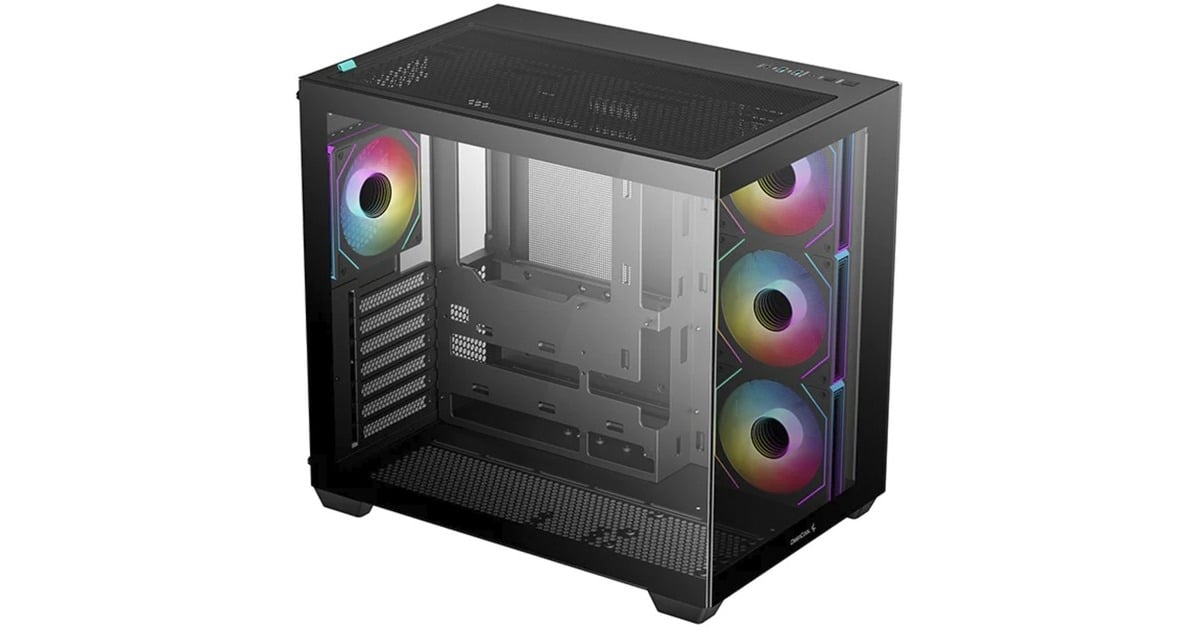 DeepCool CG530 4F , Tower-Gehäuse schwarz, Tempered Glass x 2
