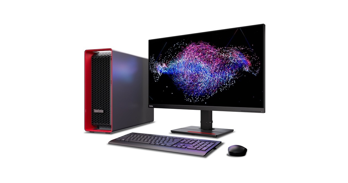 Lenovo ThinkStation P8 (30HH0016GE), PC-System schwarz/rot, Windows 11 Pro