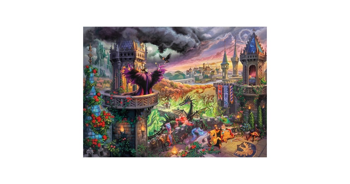 Schmidt Spiele Thomas Kinkade Studios: Maleficent, Puzzle 1000 Teile
