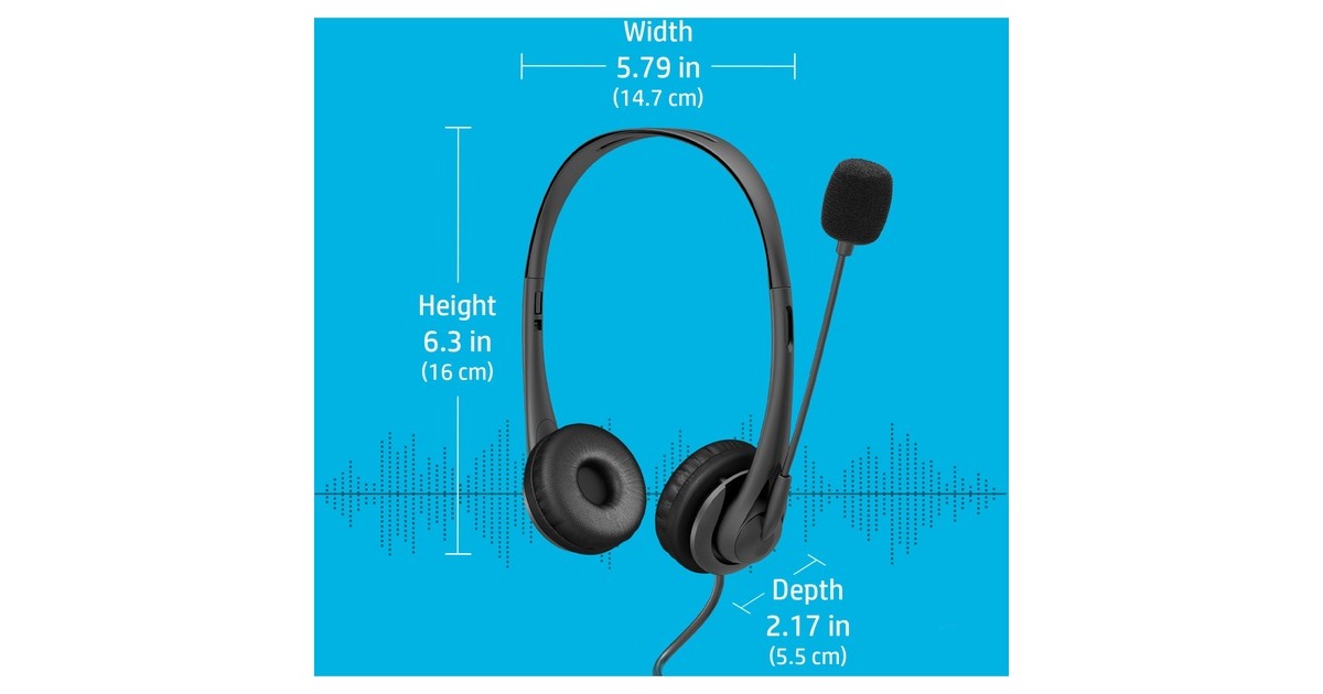 HP Stereo-USB-Headset G2 schwarz
