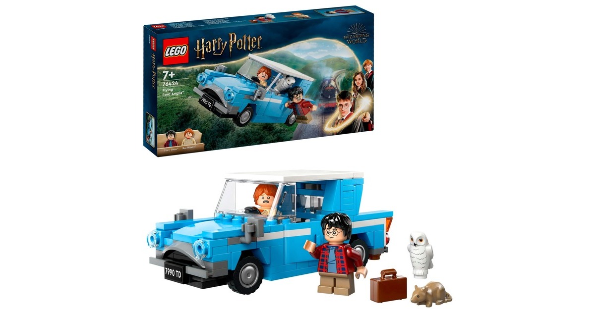 LEGO 76424 Harry Potter Fliegender Ford Anglia, Konstruktionsspielzeug