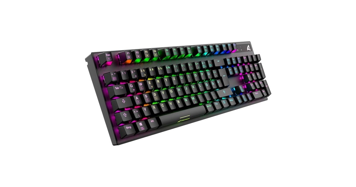 Sharkoon SKILLER SGK20, Gaming-Tastatur schwarz, DE-Layout, Huano Red ...