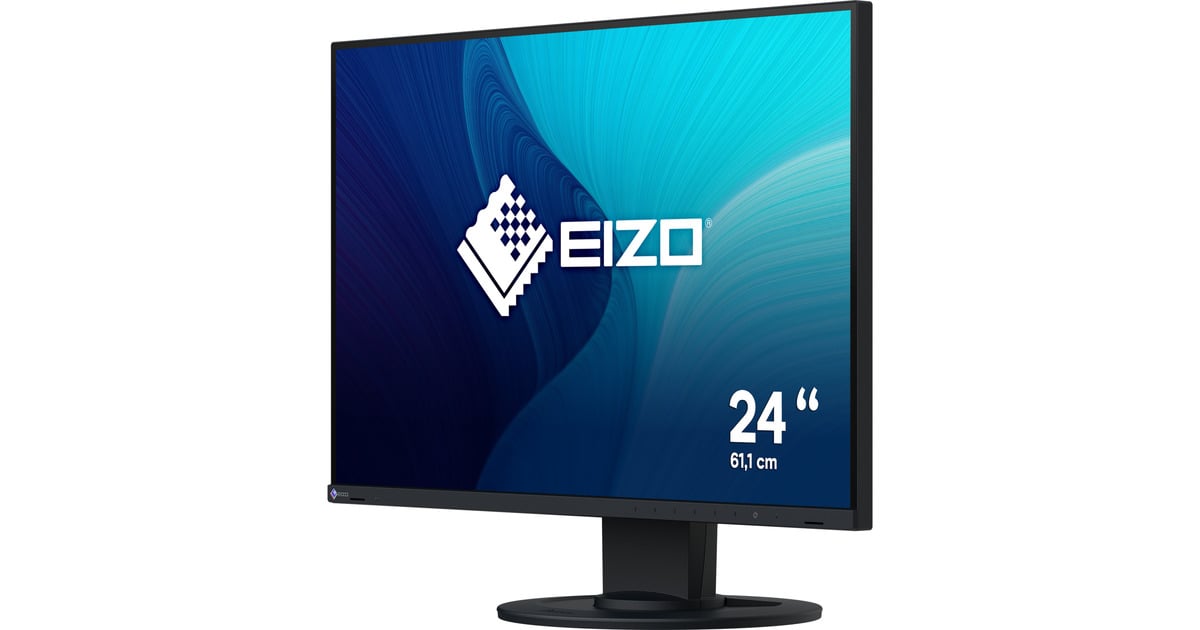 EIZO FlexScan EV2410R-BK, LED-Monitor 61.1 cm (24.1 Zoll), schwarz, WUXGA, IPS, USB-Hub Outlet