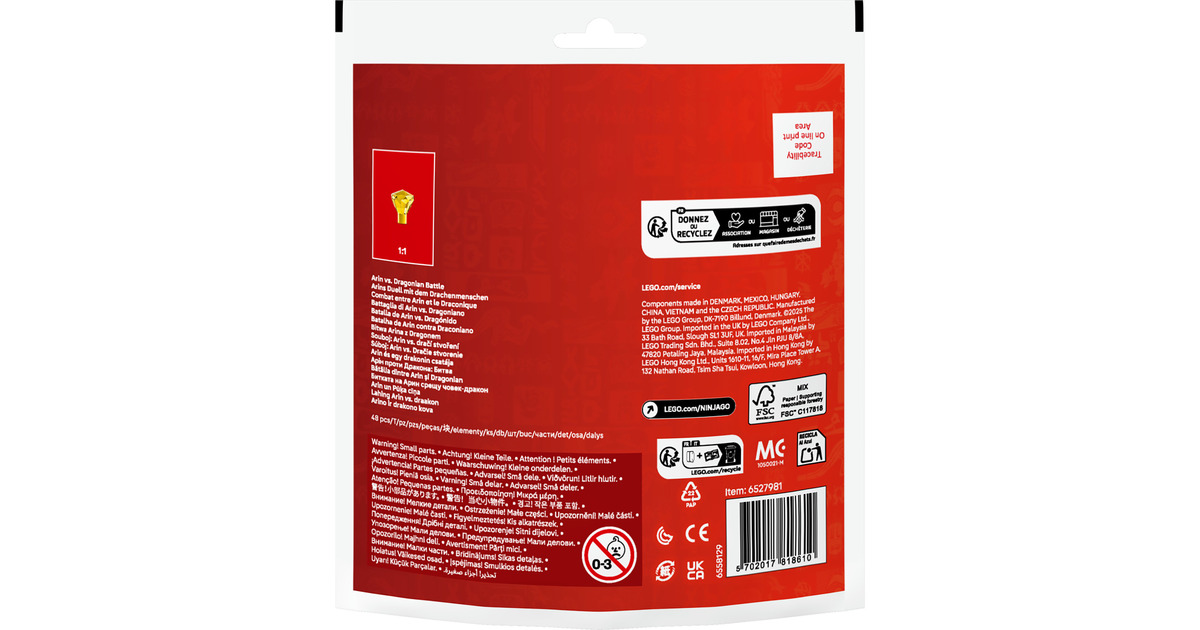 LEGO 30700 Ninjago Arins Duell mit dem Drachenmenschen ...